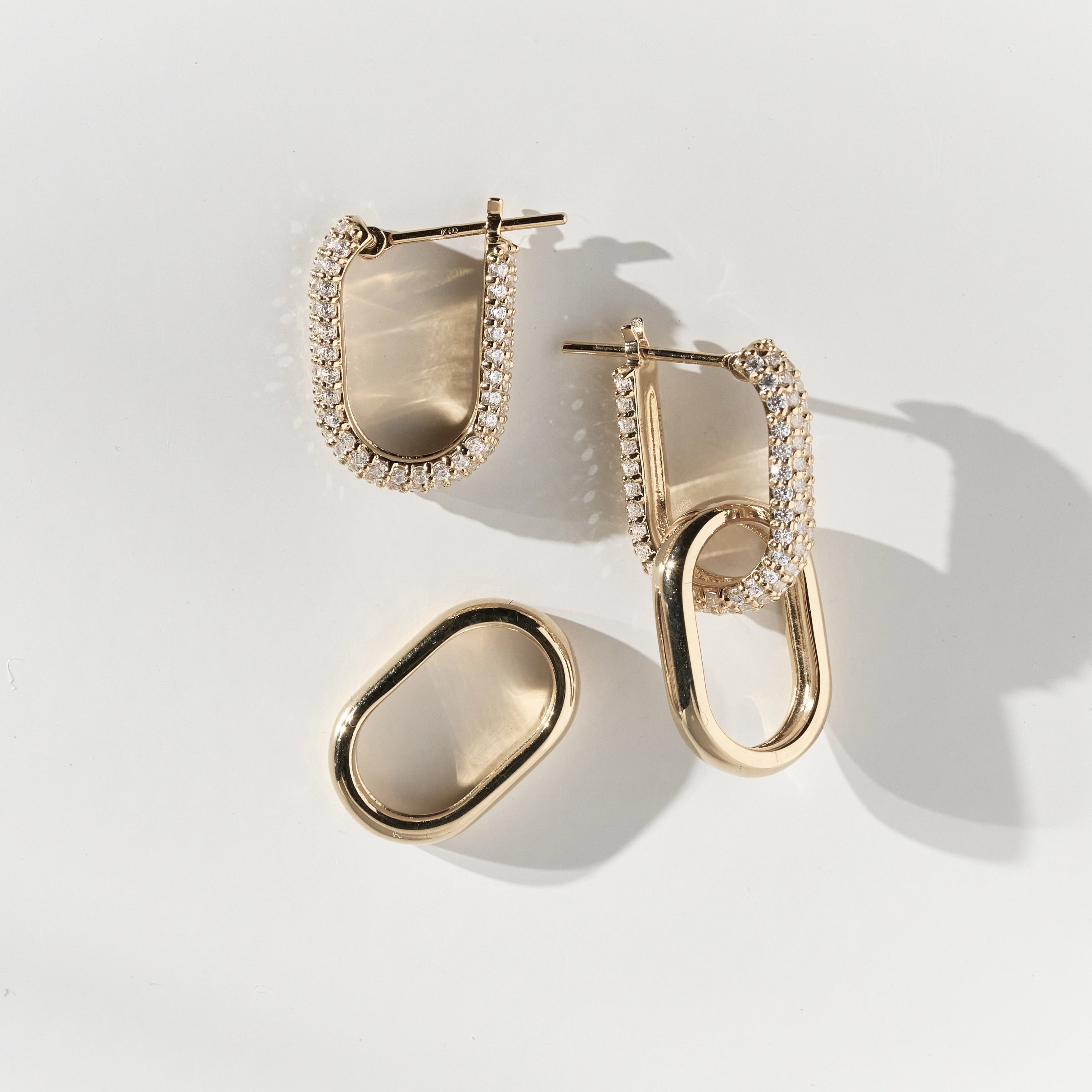 2way Diamond Double Pierce – Lysh jewelry